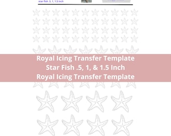 Star Royal Icing Transfer - Etsy