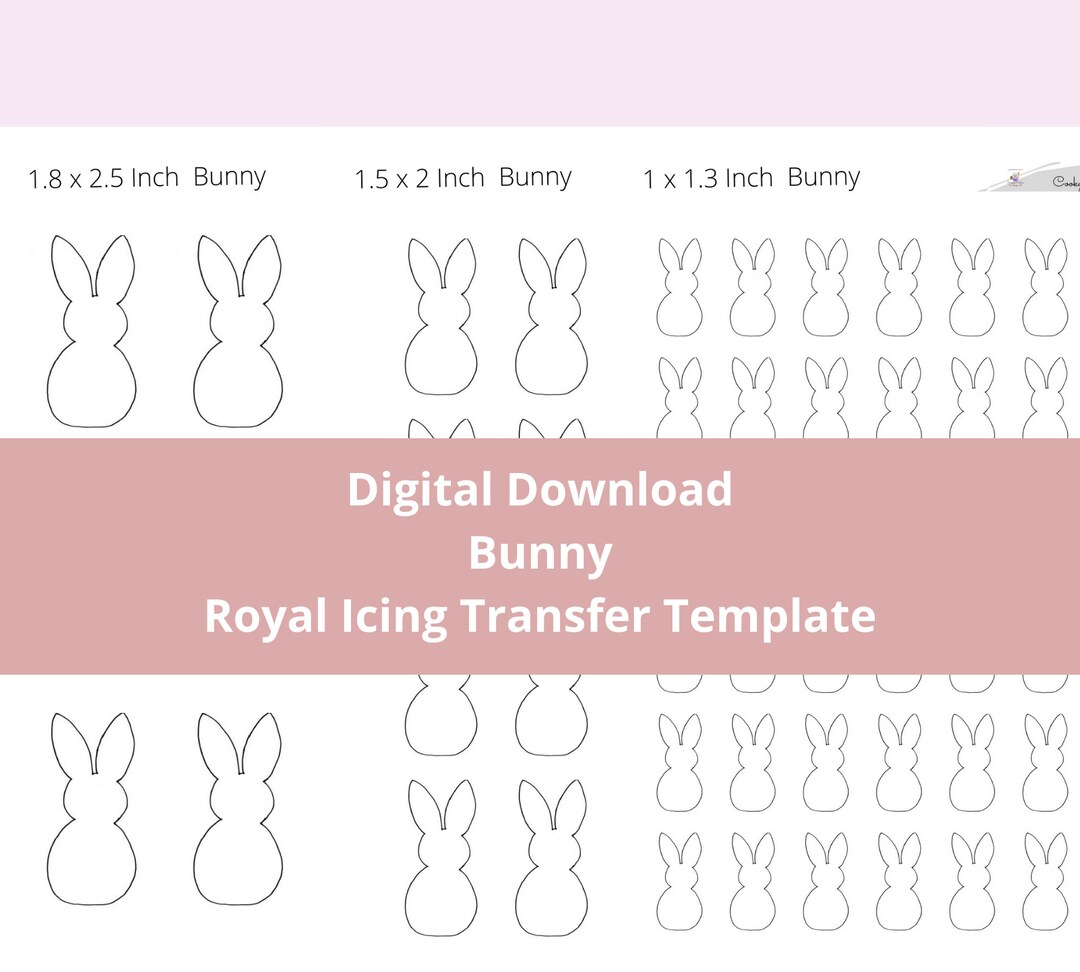 Easter Bunny Royal Icing Transfer Sheets - Etsy Canada