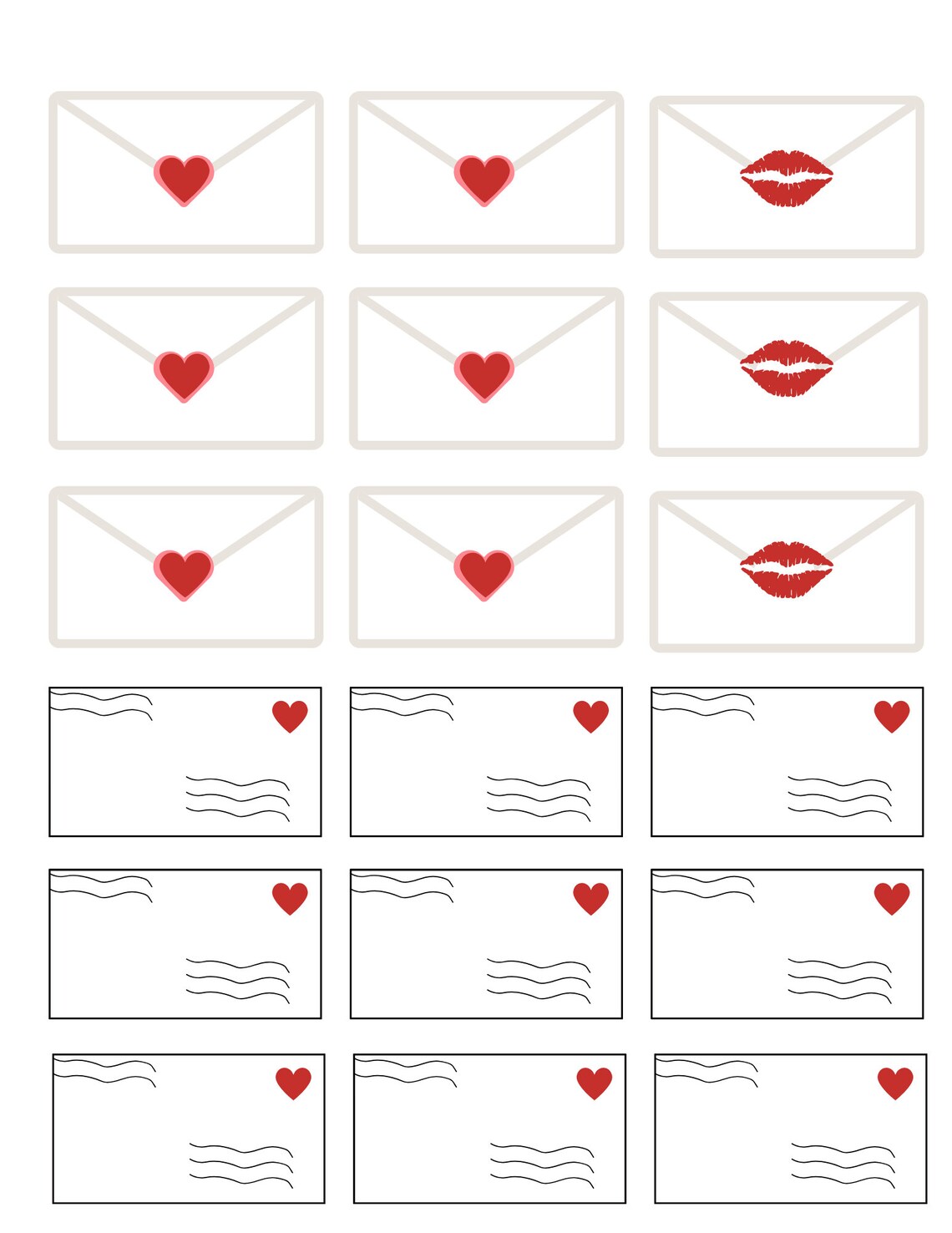 Royal Icing Envelope Transfer Sheets Open Envelope and a - Etsy