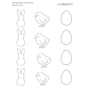 Easter Egg Royal Icing Transfer Sheets | Etsy