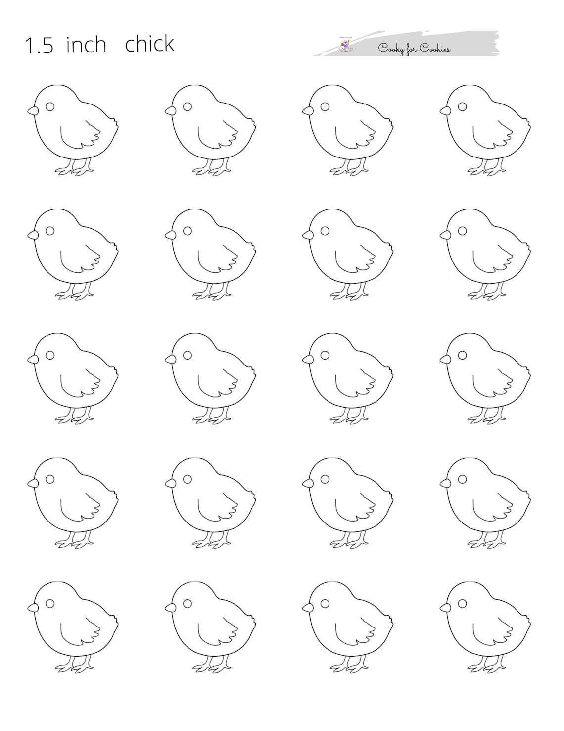 Chick Royal Icing Transfer Sheet | Etsy