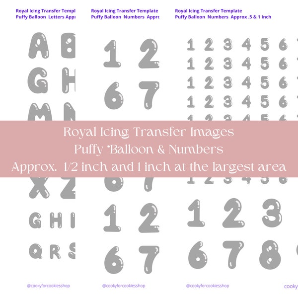 Royal Icing Transfer Letters - Etsy