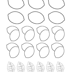 Lemon and Lemon Leaf Royal Icing Transfer Sheets. - Etsy