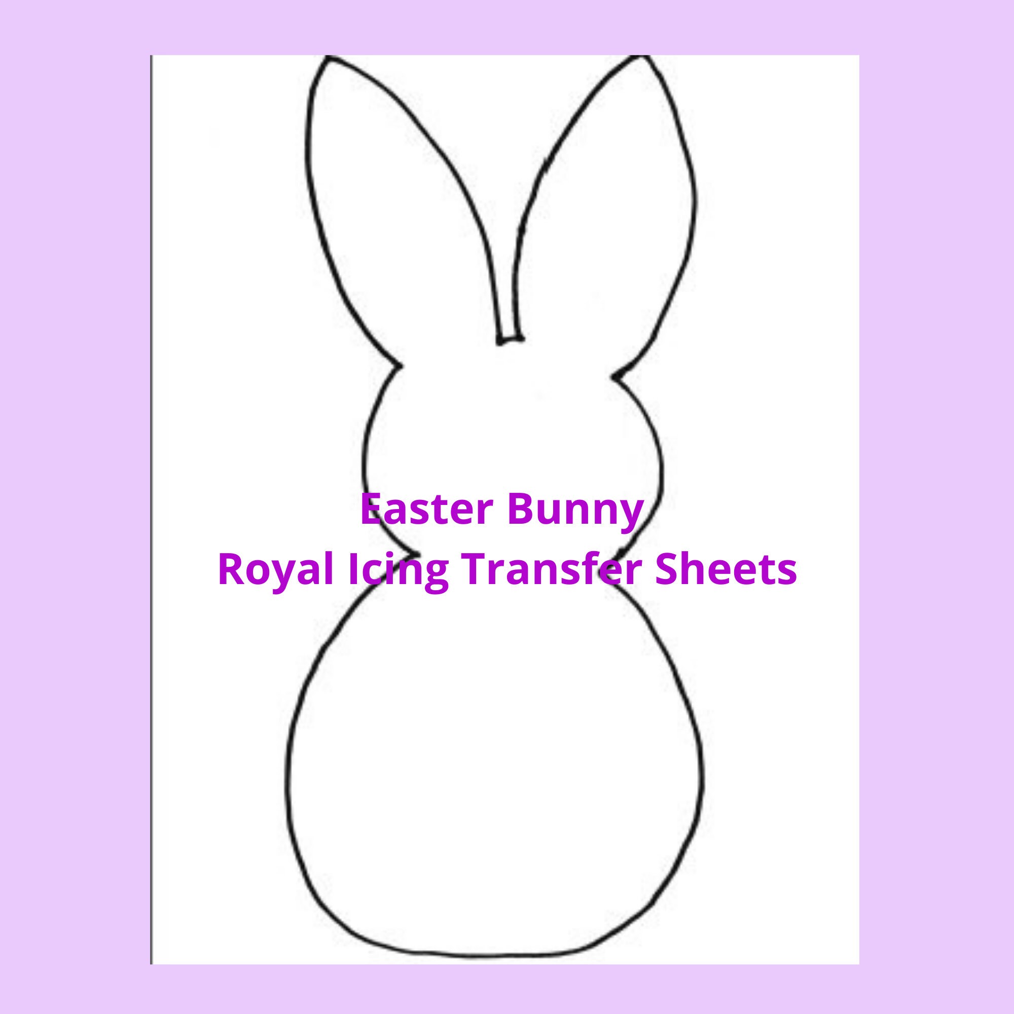 Easter Bunny Royal Icing Transfer Sheets - Etsy Canada