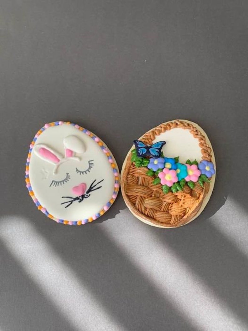 Floppy Bunny Ear Royal Icing Transfer Template - Etsy