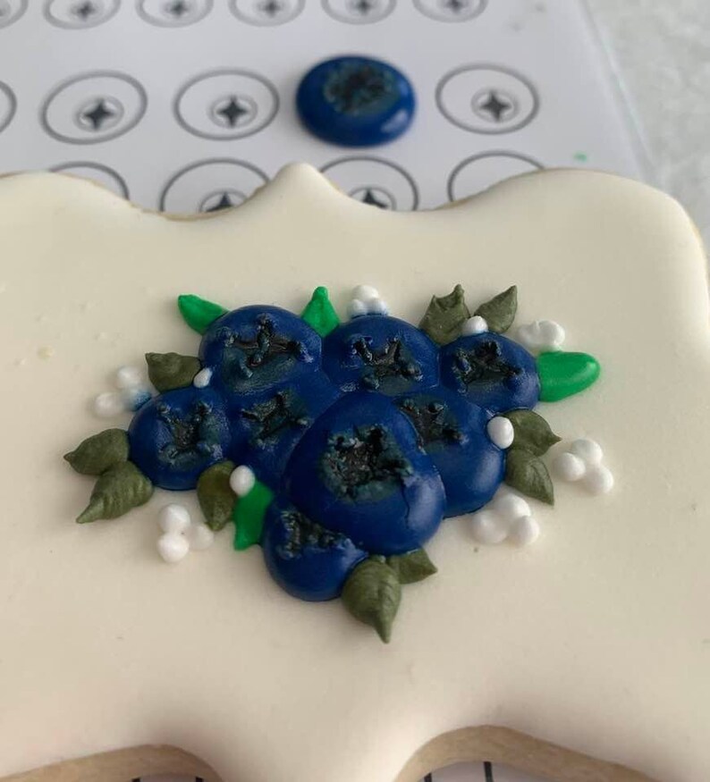 Blueberry Royal Icing Transfer Templates - Etsy