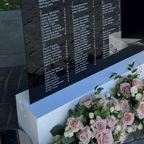 Acrylic Wedding Stand Seating Chart Low Profilestand - Etsy