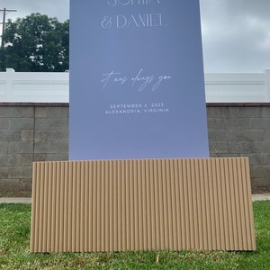 40" Ripple Acrylic Wedding Stand | Seating Chart Stand - Etsy