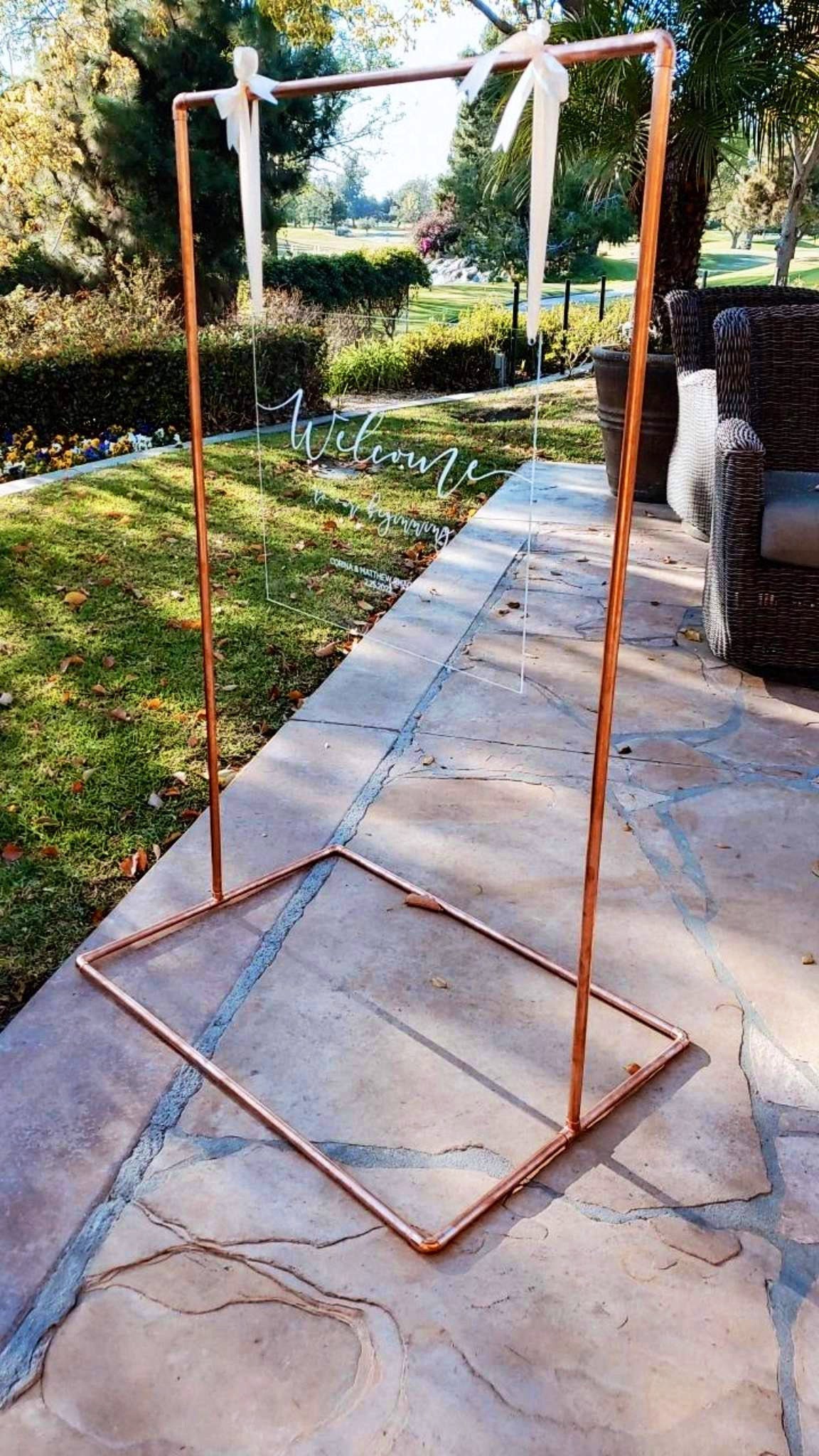 Copper Acrylic Sign Stand Copper Stand Acrylic Signs - Etsy