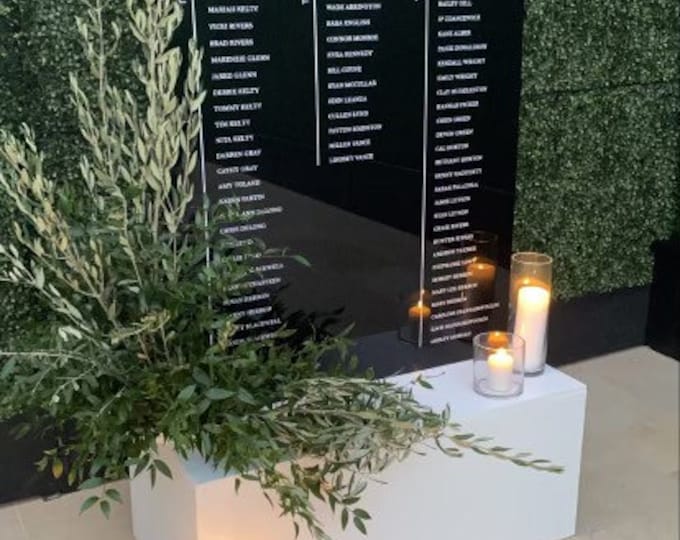 Acrylic Wedding Stand | Seating Chart Stand - Etsy