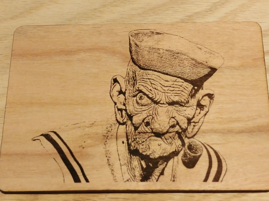 The Real Popeye the Sailor Man on Wood or Tile - Etsy