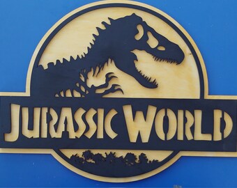 Jurassic World Logo Sign - Etsy