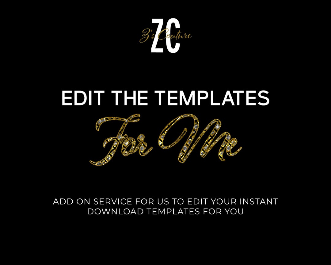 Edit My Instant Download Templates for Me, DIY Marketing Templates, Web ...