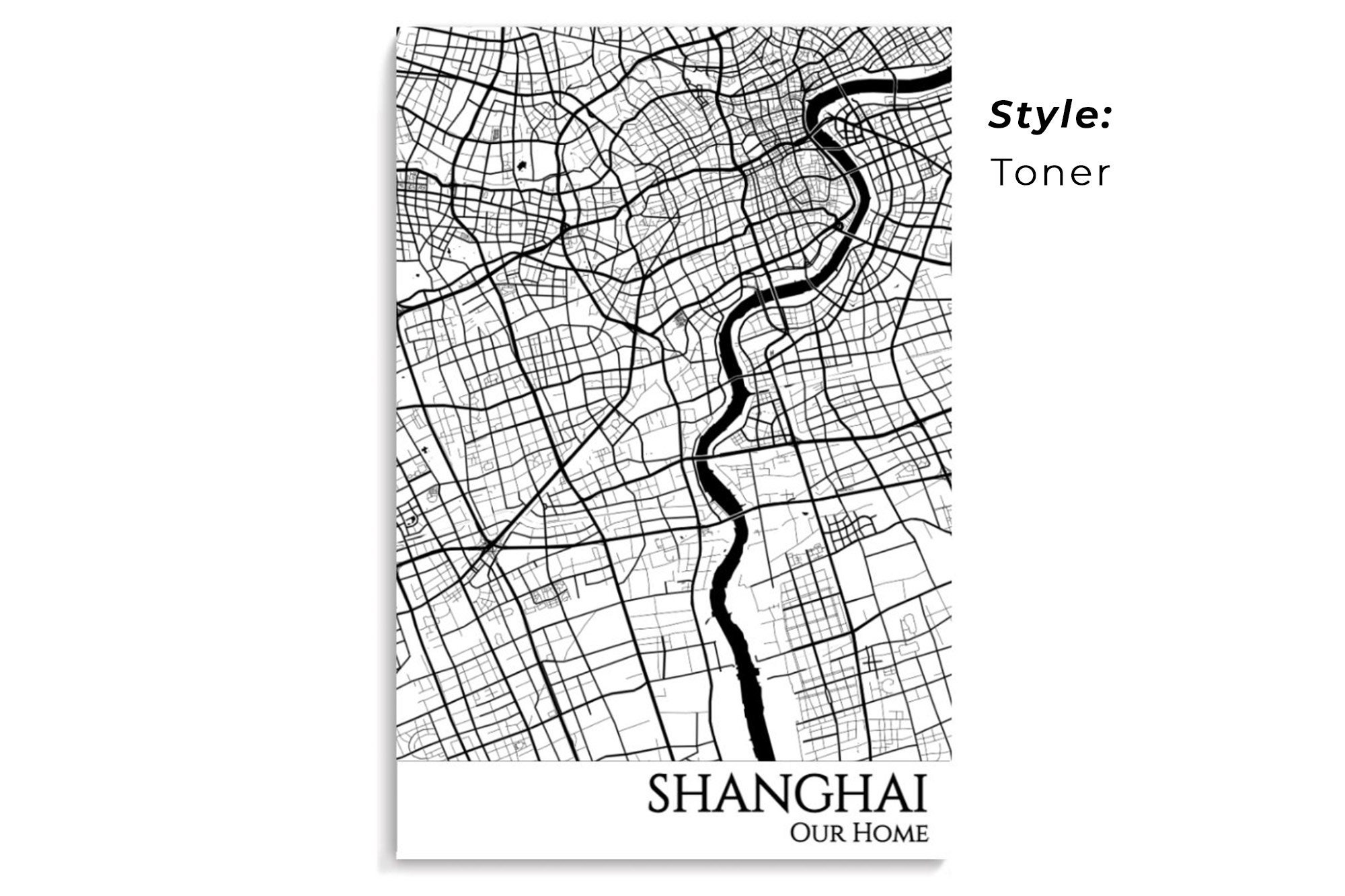 Shanghai Map Poster Shanghai China Shanghai City Map | Etsy