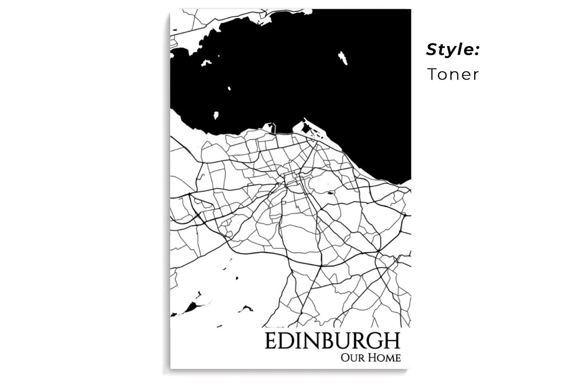 Edinburgh Map Poster - Edinburgh Scotland - Edinburgh City Map Poster ...