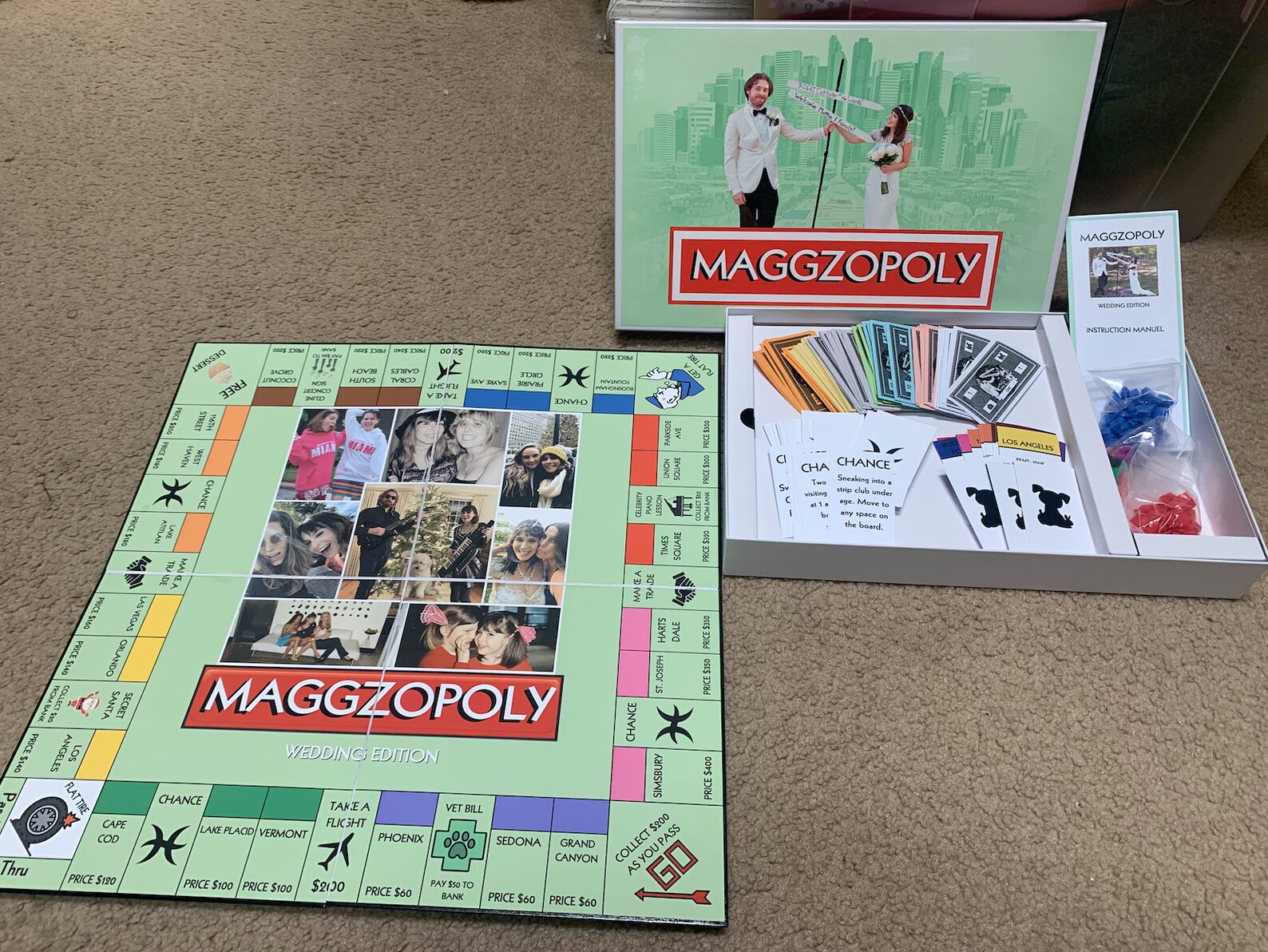 PERSONALIZED MONOPOLY BOARD - Etsy