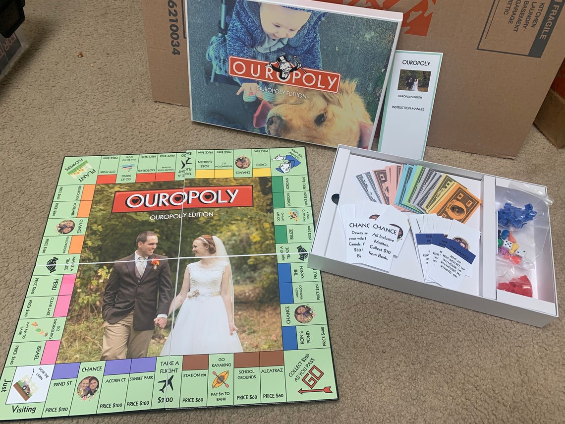 PERSONALIZED MONOPOLY BOARD - Etsy