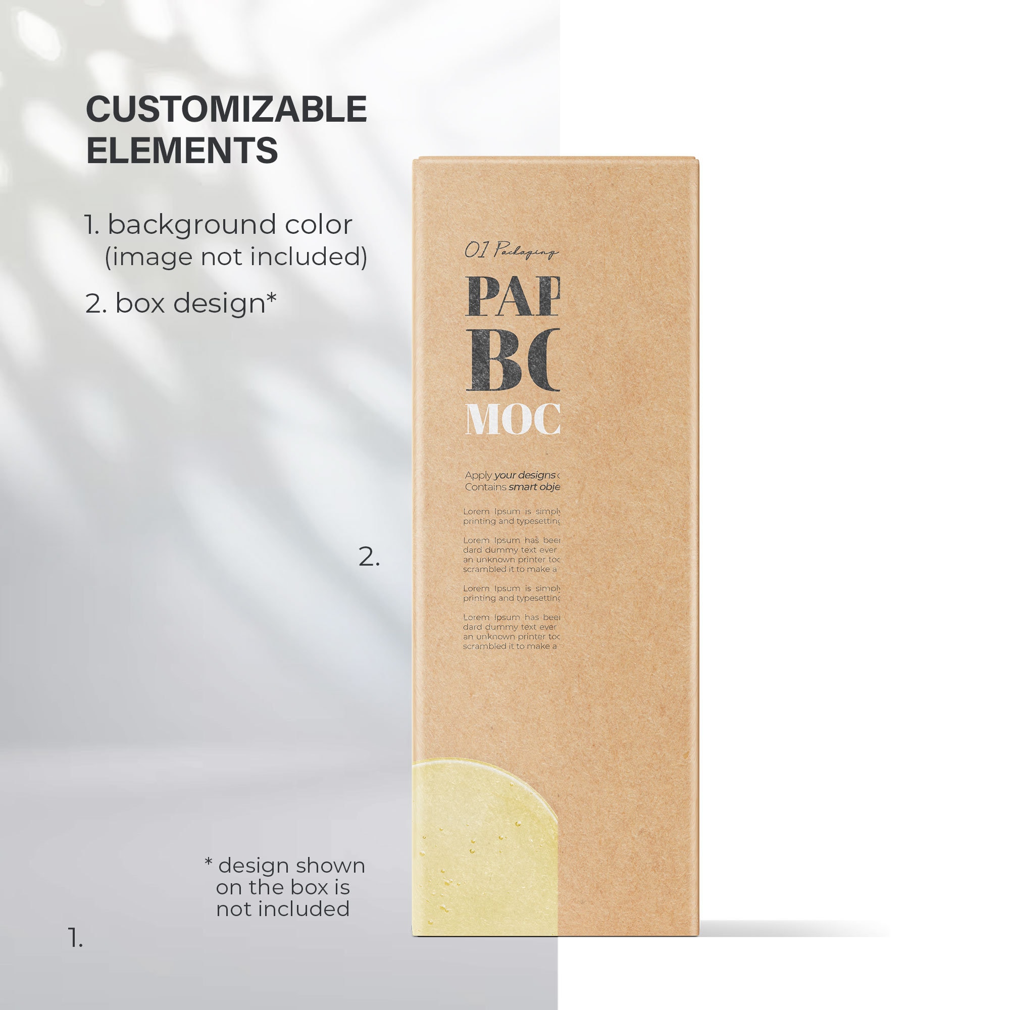 Digital Cardboard Box Mockup PSD / PNG / JPG - Etsy