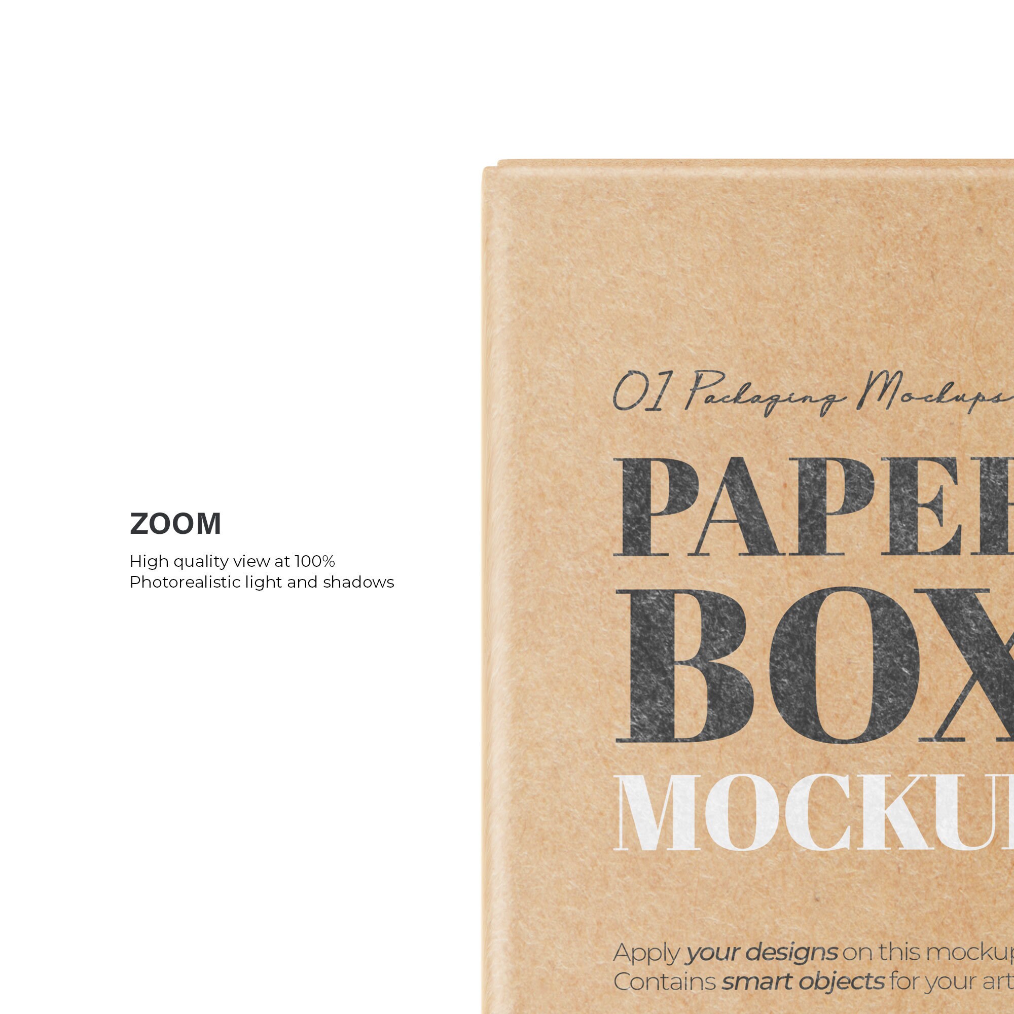 Digital Cardboard Box Mockup PSD / PNG / JPG - Etsy