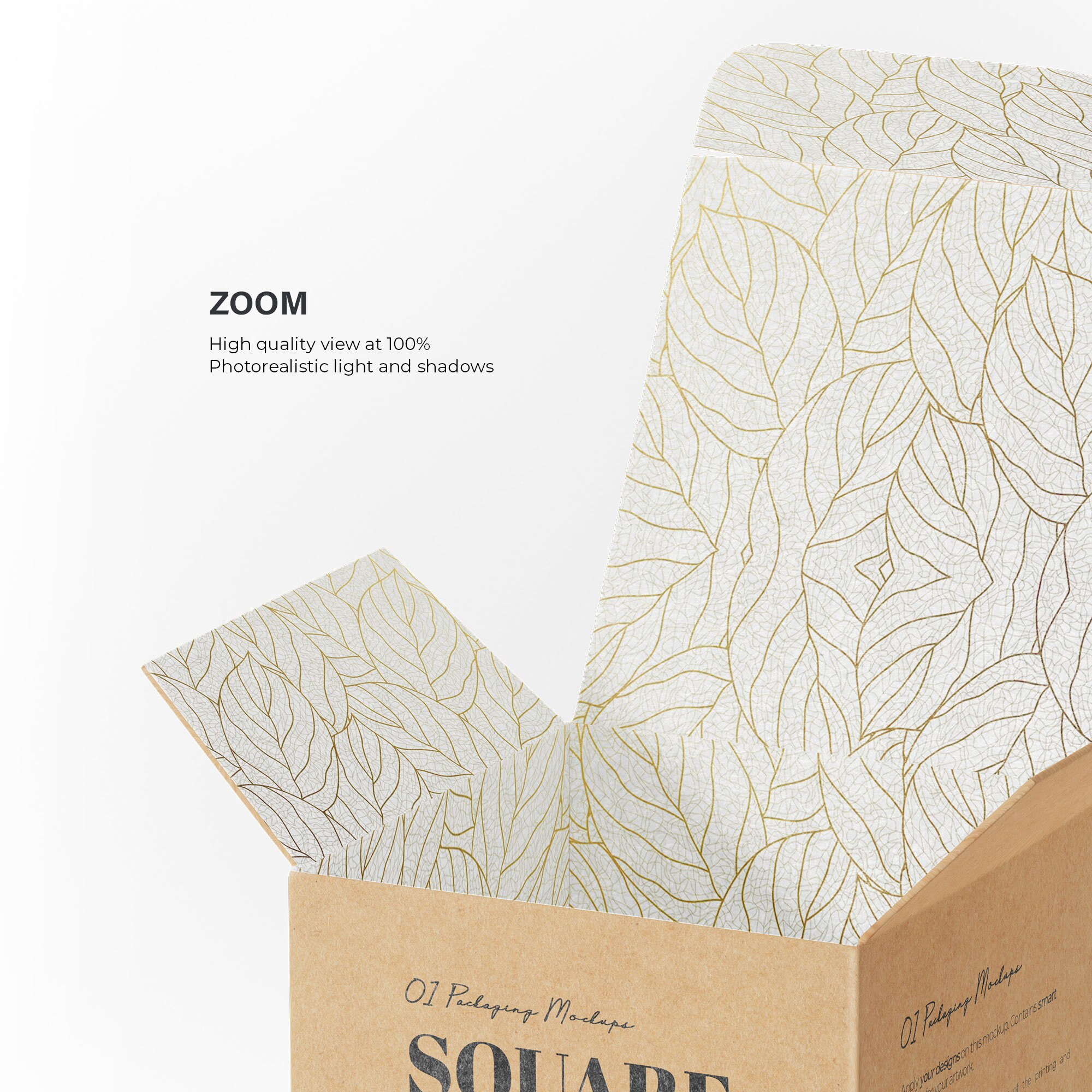 Digital Square Cardboard Box Mockup PSD / PNG / JPG - Etsy