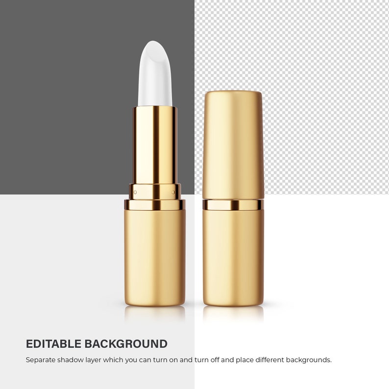 Digital Gold Lipstick - Cosmetic Mockup - PSD / PNG / JPG - Etsy