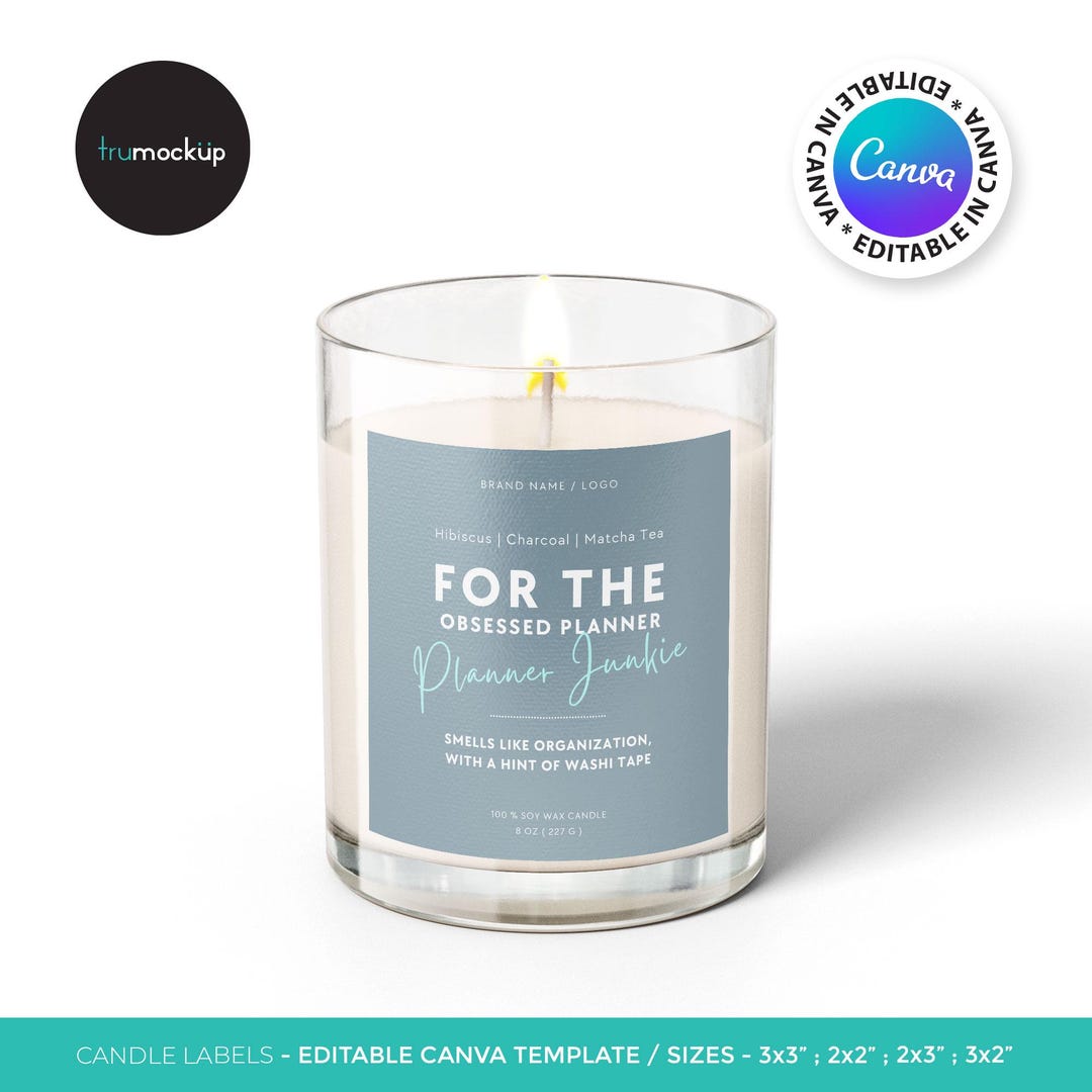 Printable Candle Labels - Funny Candle Names - Vol.2 - Editable Canva ...