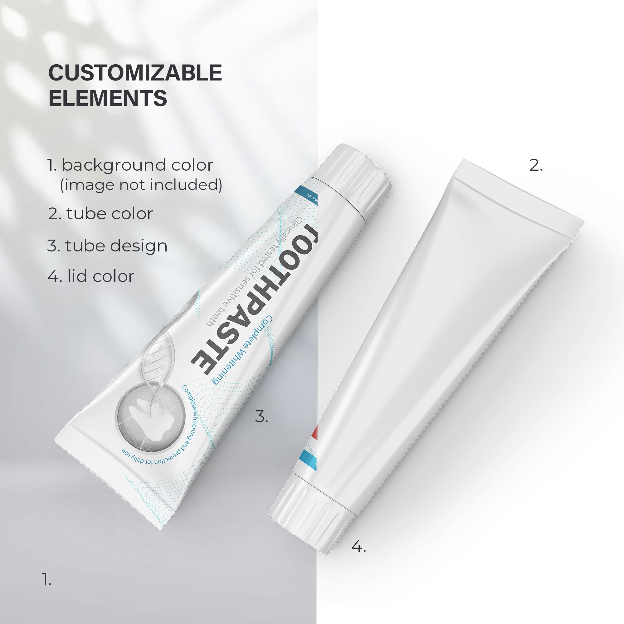 Digital Plastic Toothpaste Tubes Mockup PSD / PNG / JPG - Etsy