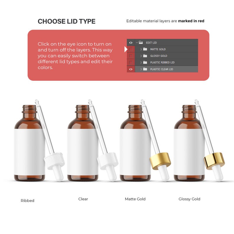 Amber Dropper Bottle PSD Mockup – Cosmetic Packaging – Skincare ...