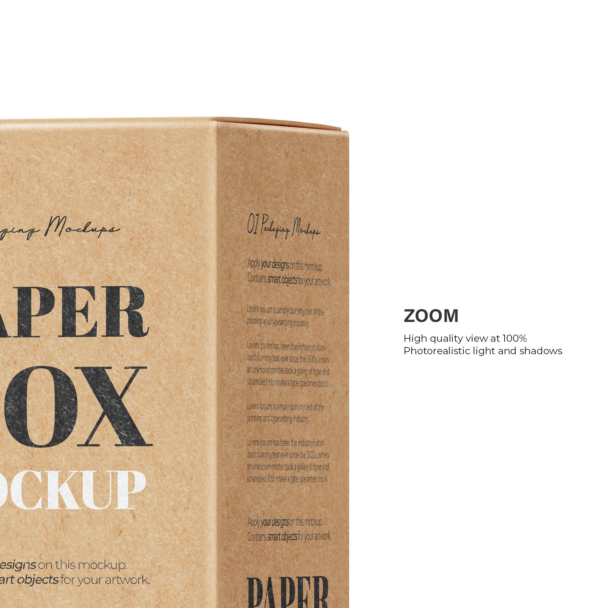 Digital Cardboard Box Mockup PSD / PNG / JPG - Etsy