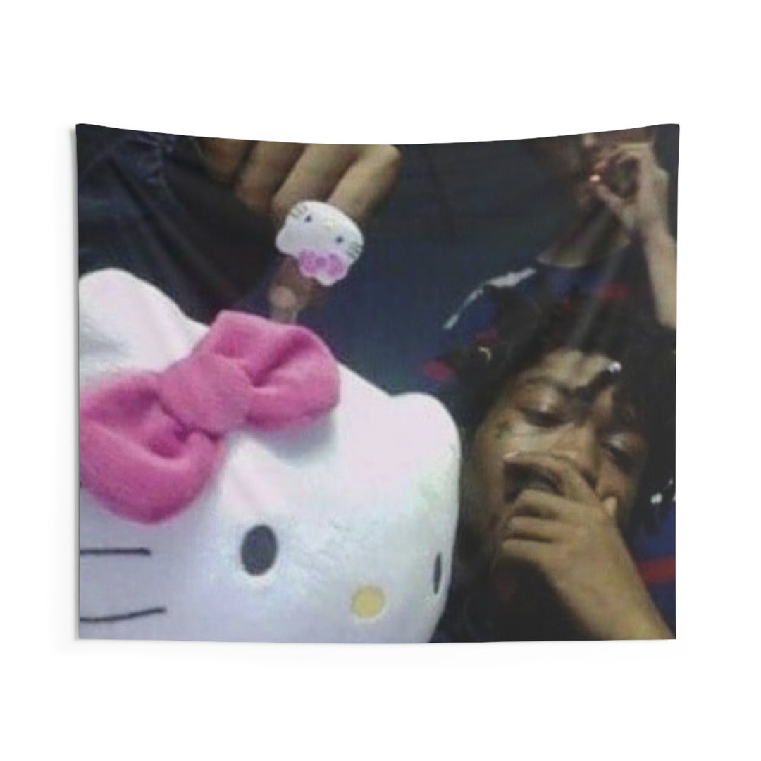 Hello Kitty X Rapper Wall Tapestry - Etsy