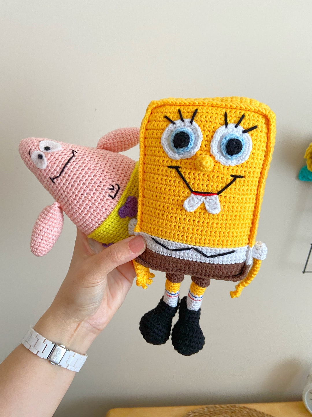 Amigurumi Toys,crochet Toys,sponge Bob,crochet Sponge Bob,gifts for ...