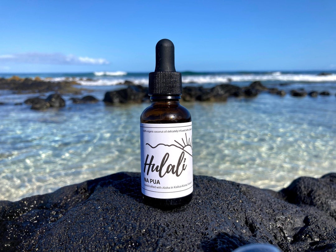 1oz Hulali - Na Pua: Body & Hair Oil. Naturally Infused Organic Coconut ...