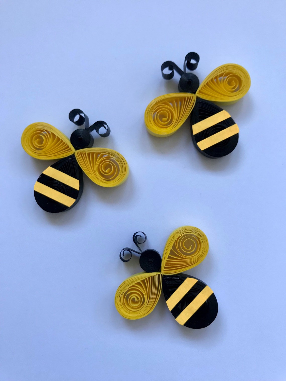 Quilling Magnet Bumble Bee Quilled Fridge Magnet Beautiful - Etsy