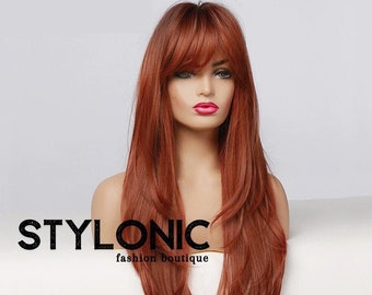 Long Red Hair Wig | Etsy