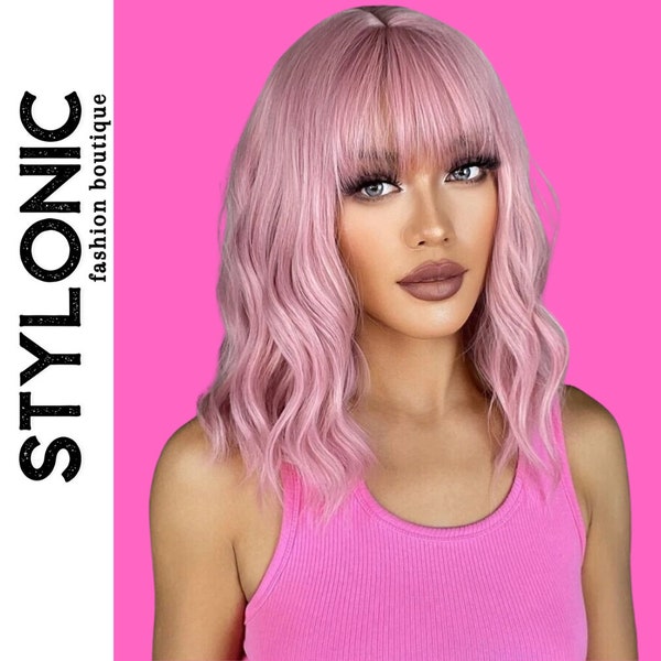 Pink Wig Etsy
