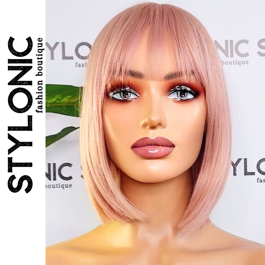 Short Pink Wig - Etsy