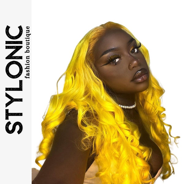 Yellow Wig - Etsy