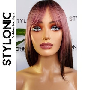 Pink Brown Wig - Etsy