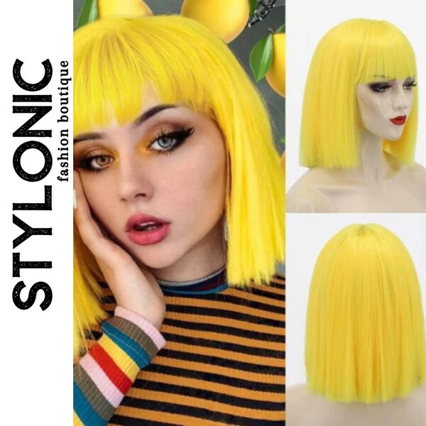 Yellow Wig - Etsy