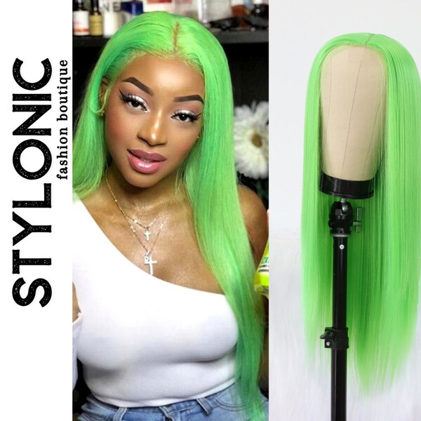 Green Wigs - Etsy