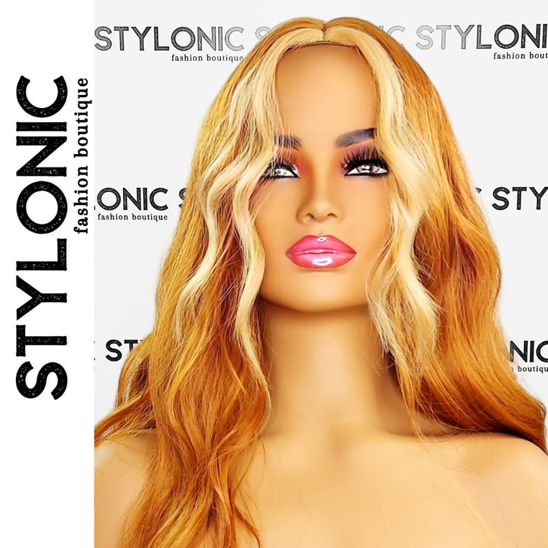 Ginger Blonde Wig 90s Style Cosplay Wigs for Women, Synthetic Hair ...
