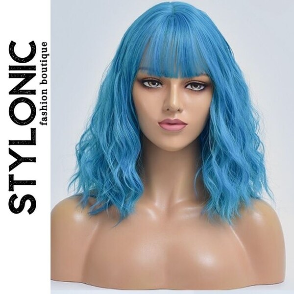 Blue Wig - Etsy UK
