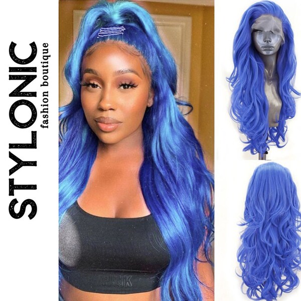 Blue Lace Front Wig - Etsy