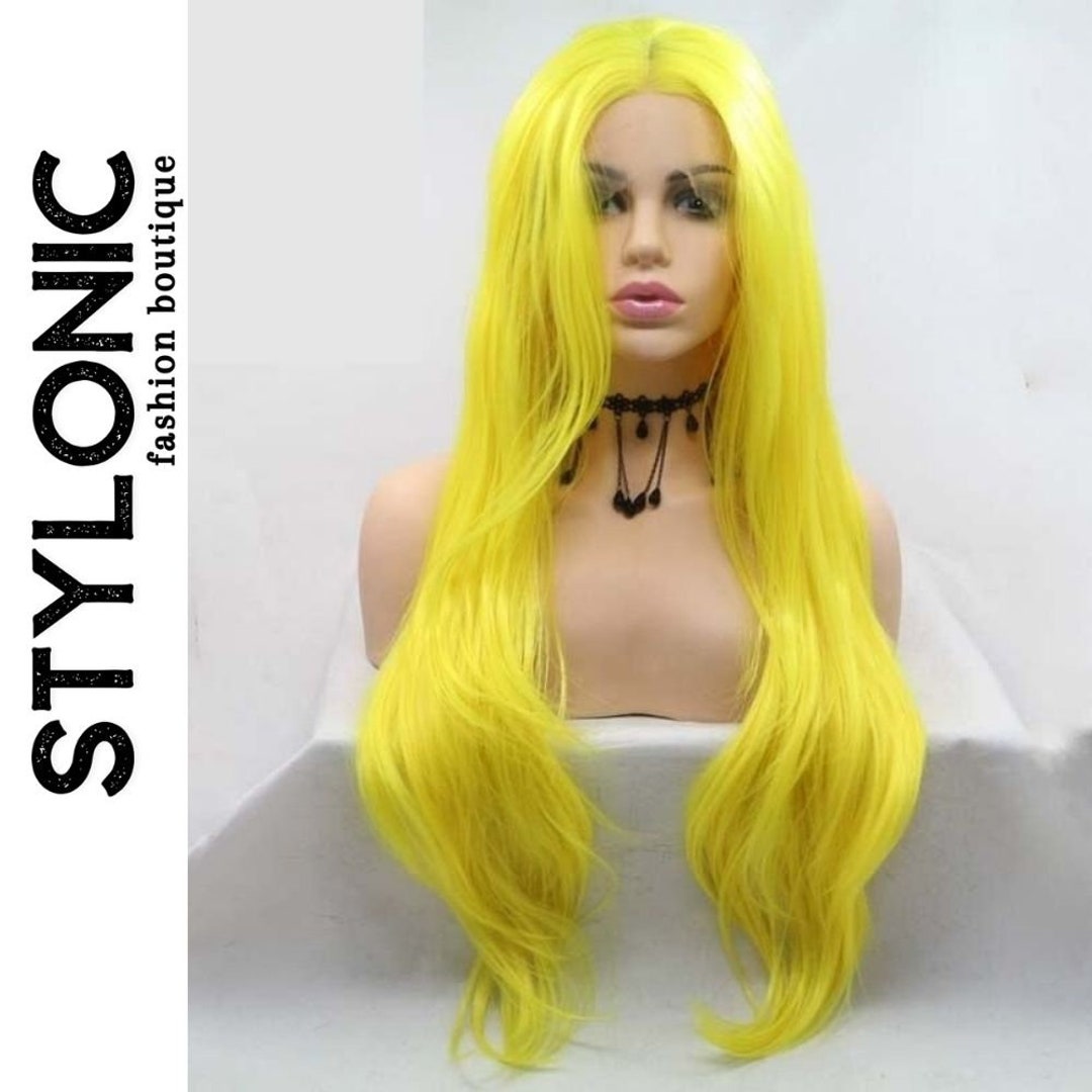 Yellow Lace Front Wig - Etsy
