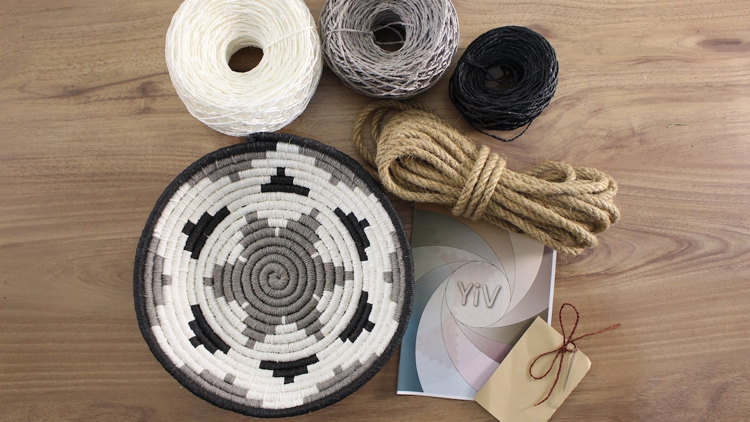 African Basket Craft Kit | With Video Tutorial, Template and Materials ...