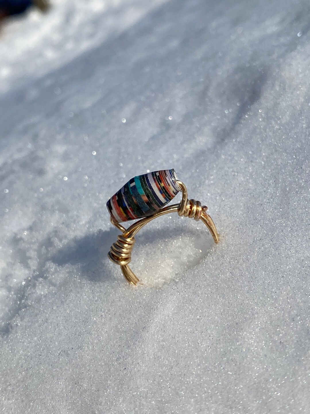 Paper Bead Ring - Etsy