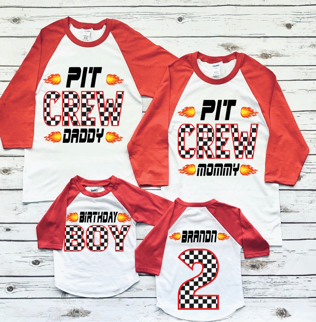 Pit Crew Racing Birthday Shirts Matching Pit Crew Shirts - Etsy