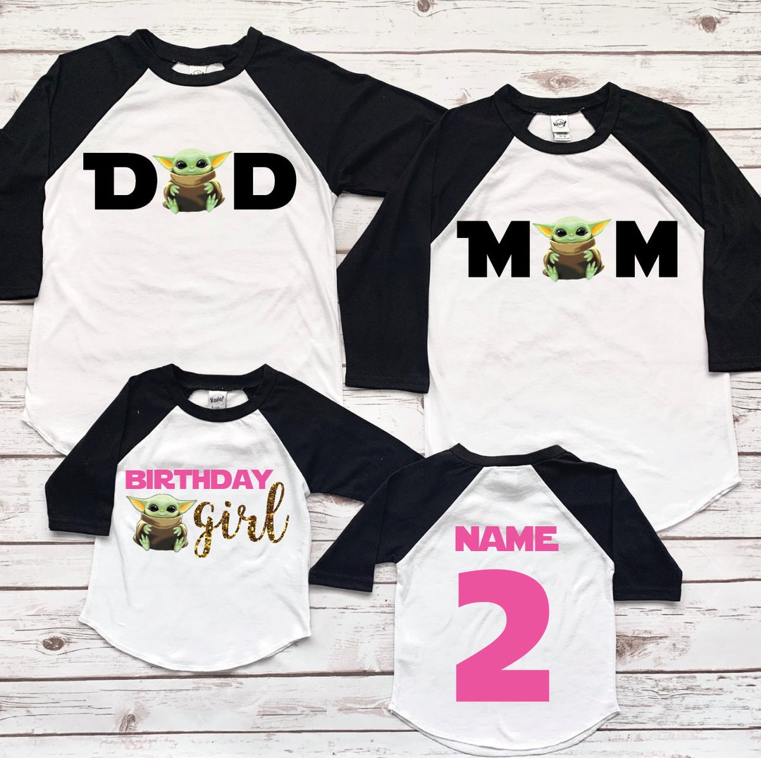 Baby Yoda Girls Birthday 3 Pack, Baby Yoda Birthday Girl, Disneyland ...