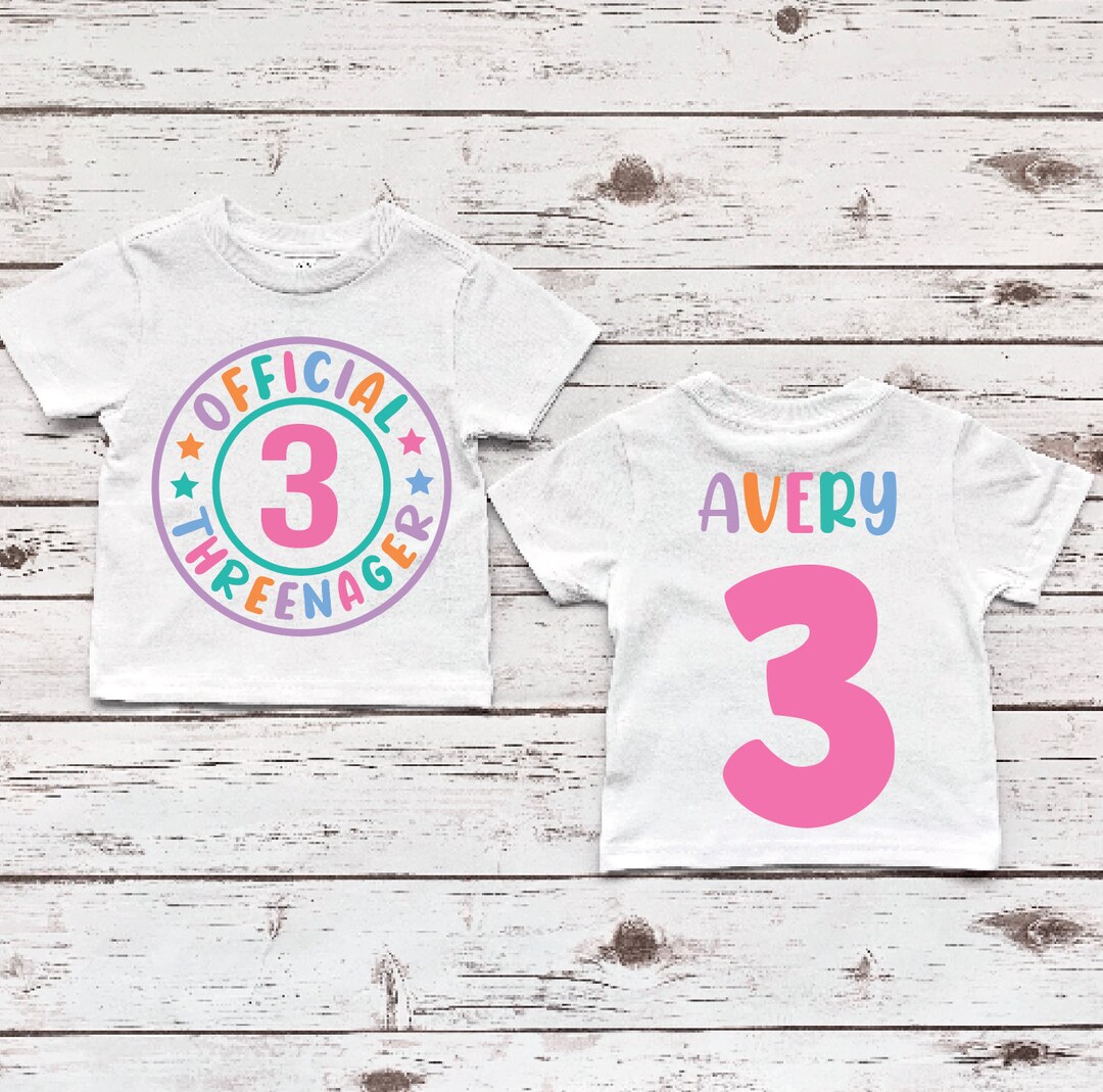 3rd Birthday Shirt Threenager Toddler Shirt Third Birthday - Etsy