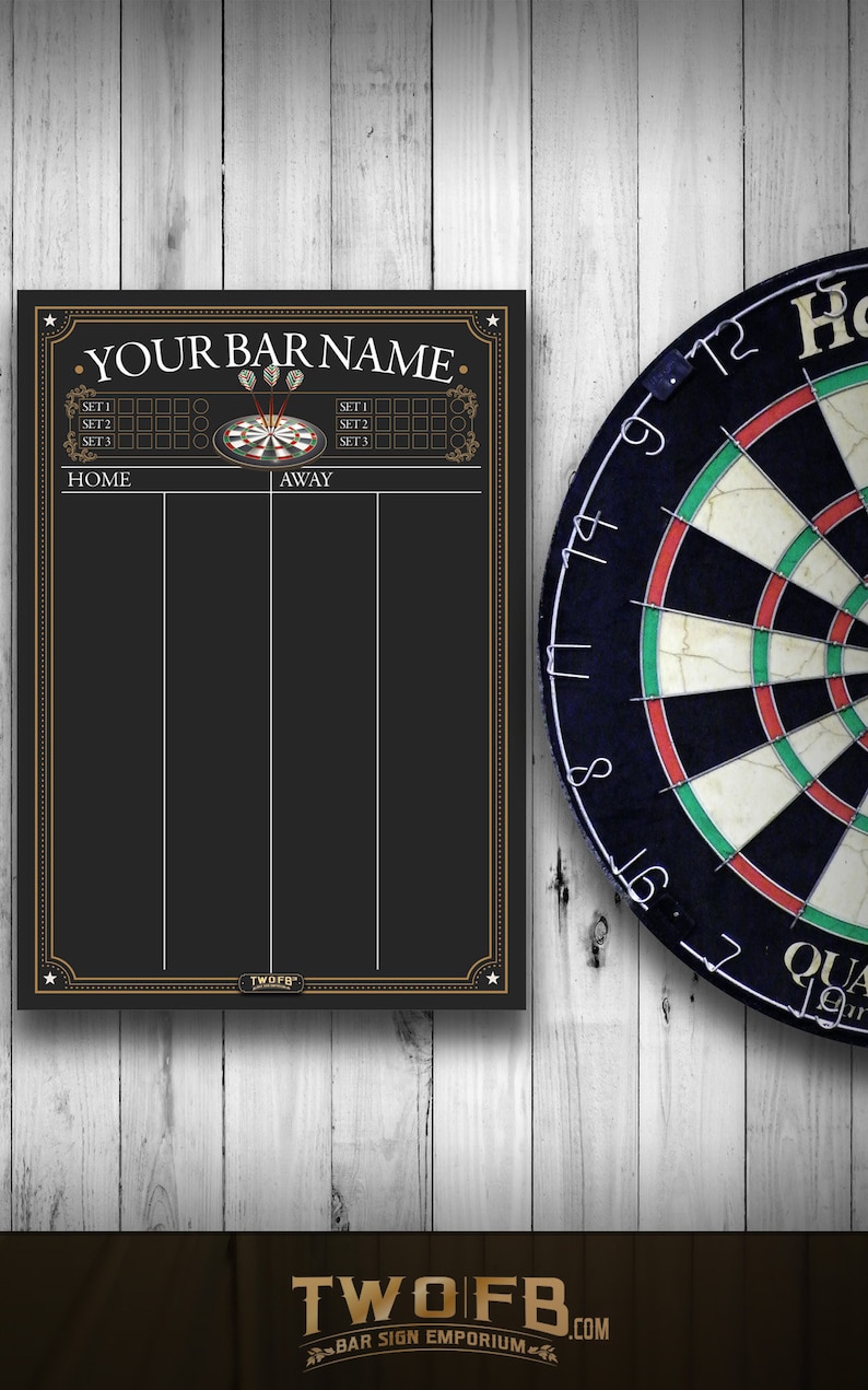 Irish Darts Score Chalkboards/pub/home Bar Sign/custom Pub Sign/home ...